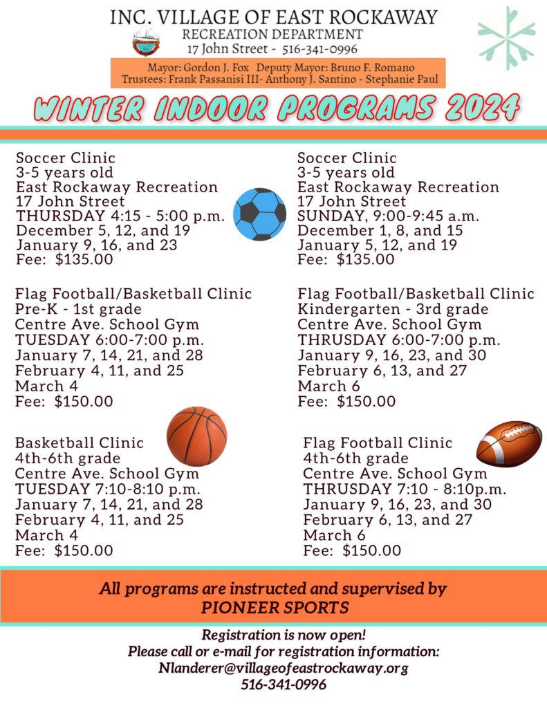 Frank M. Pignataro Recreation Center - Village of East Rockaway